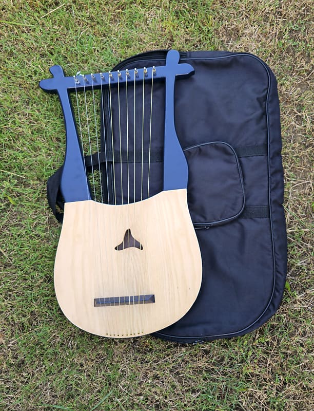 Lyre Harp 10 Strings Blue, Vintage inspired Old World, | Reverb UK