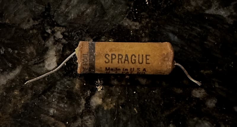 Vintage 50s Sprague Wax Paper Capacitor .05mfd 200v | Reverb