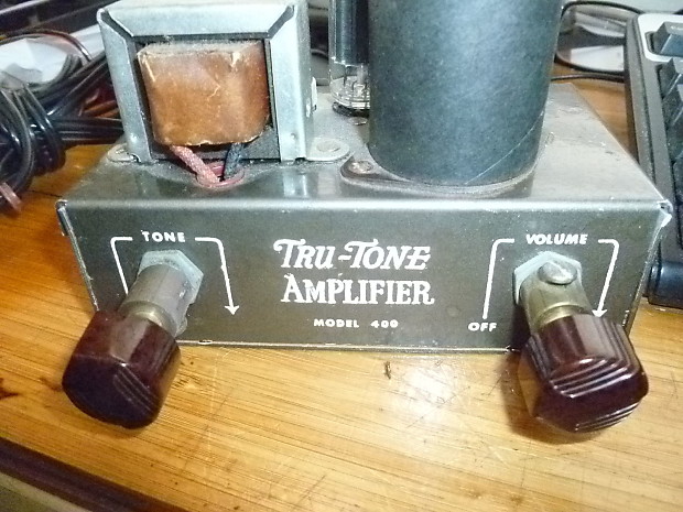 1950's Tru-Tone 400 Teeco tiny size Tube amplifier | Reverb