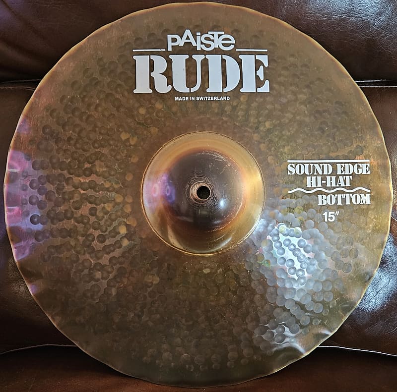 Paiste 15" RUDE Sound Edge Hi Hat Bottom | Reverb