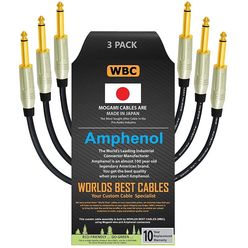 3 Units - 12 Inch - Pedal, Effects, Patch, Instrument Cable | Reverb