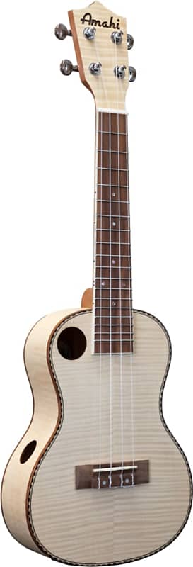 Amahi F550C Classic Flame Maple Concert Ukulele w/Offset & | Reverb