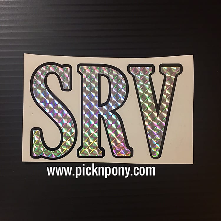 SRV Prism Decal Sticker Black Outline | Reverb
