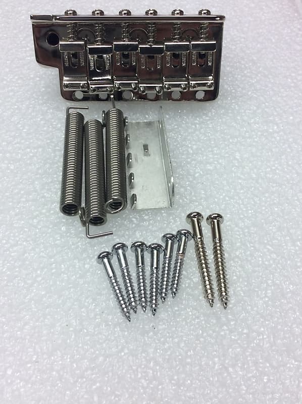 Kluson stratocaster replacement tremolo - Chrome | Reverb