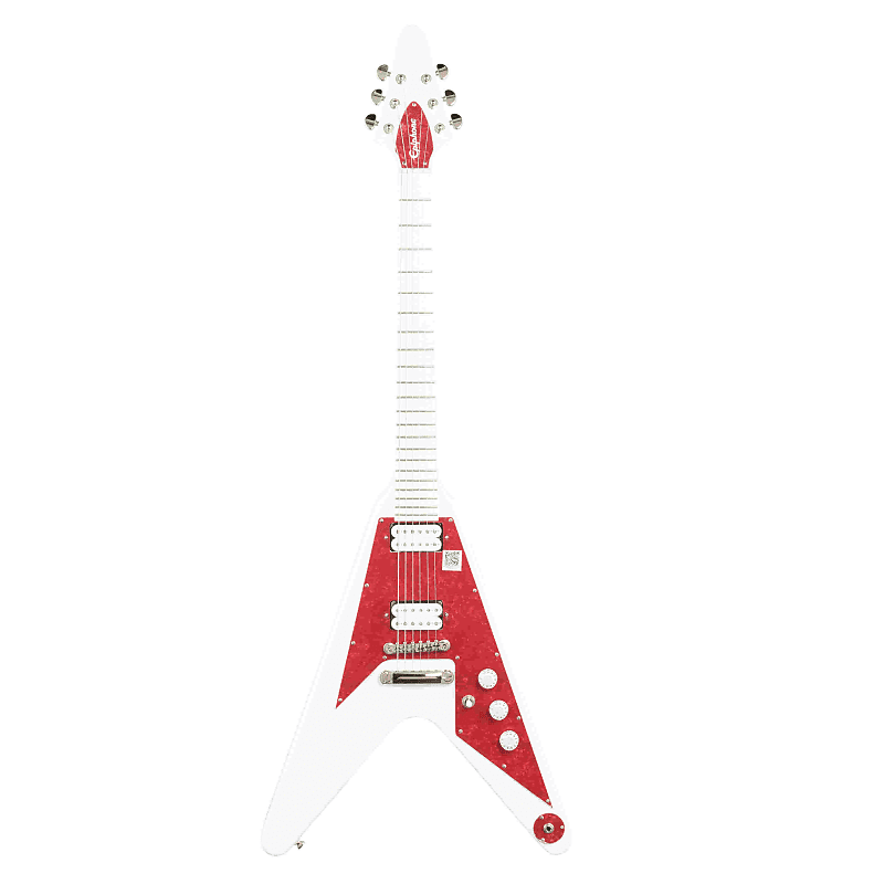 Epiphone Dave Rude Flying V Electric Guitar, Alpine White | Reverb