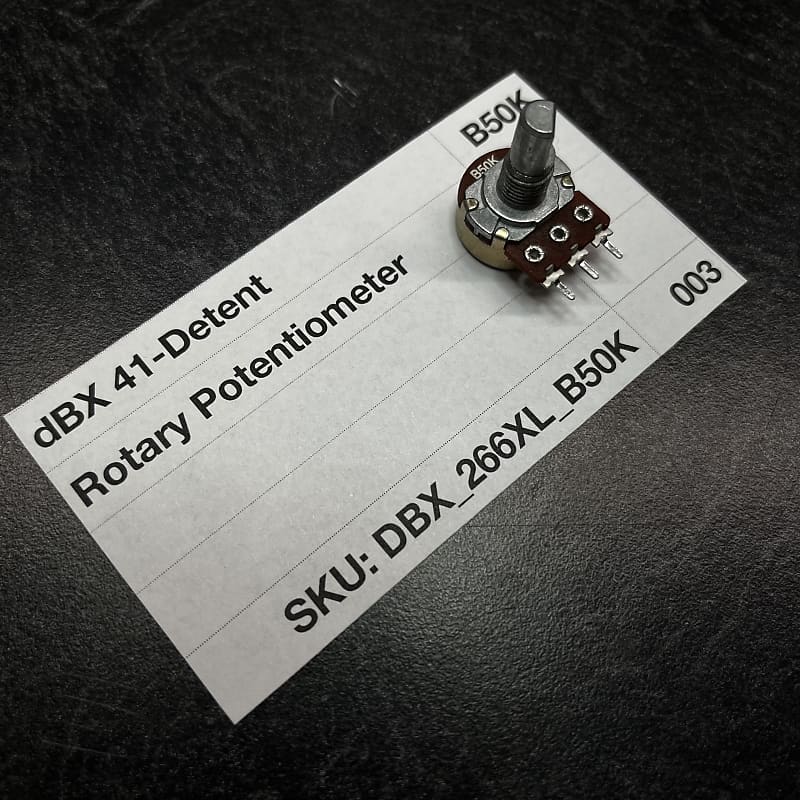 ORIGINAL dbx 41-detent B50K Rotary Pot for 266XL and others | Reverb