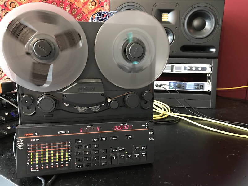 X2 FOSTEX R8 1/4" REEL TO REEL 8 TRACK RECORDERS | Reverb