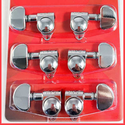 Grover 106 C . 3 on a side- large, self lock gears in Chrome | Reverb