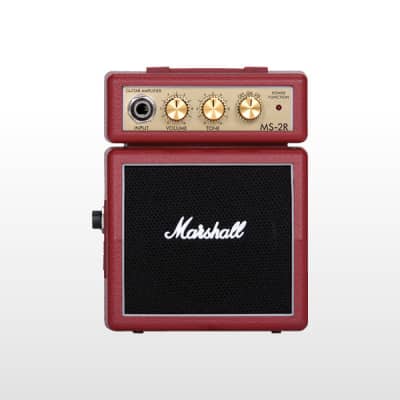 Marshall MS-2R 1W Battery-Powered Red Micro Guitar Amp | Reverb