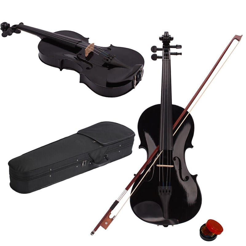 High Quality 4/4 Full Size Acoustic Violin Fiddle + Case + | Reverb