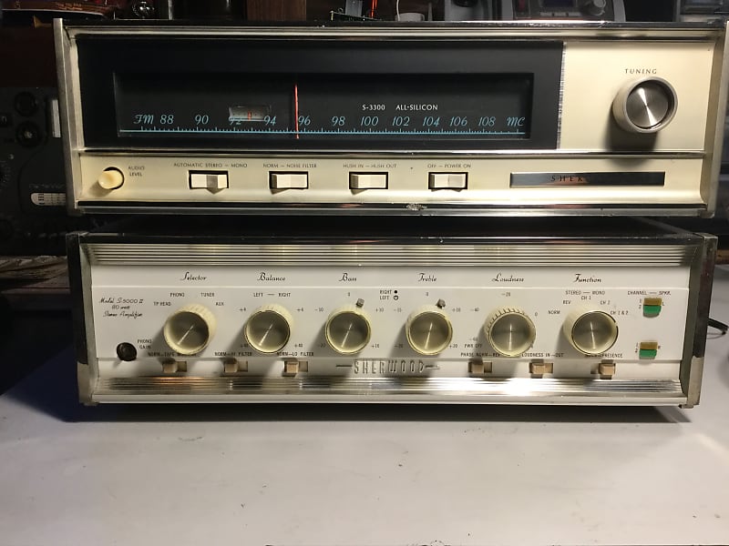 Sherwood S-5000 II tube amp and S-3000 solid state tuner | Reverb