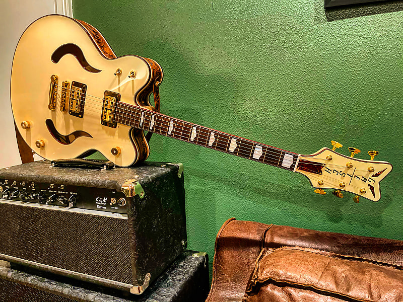 Gretsch USA Custom Shop Longhorn Falcon 2020 White | Reverb