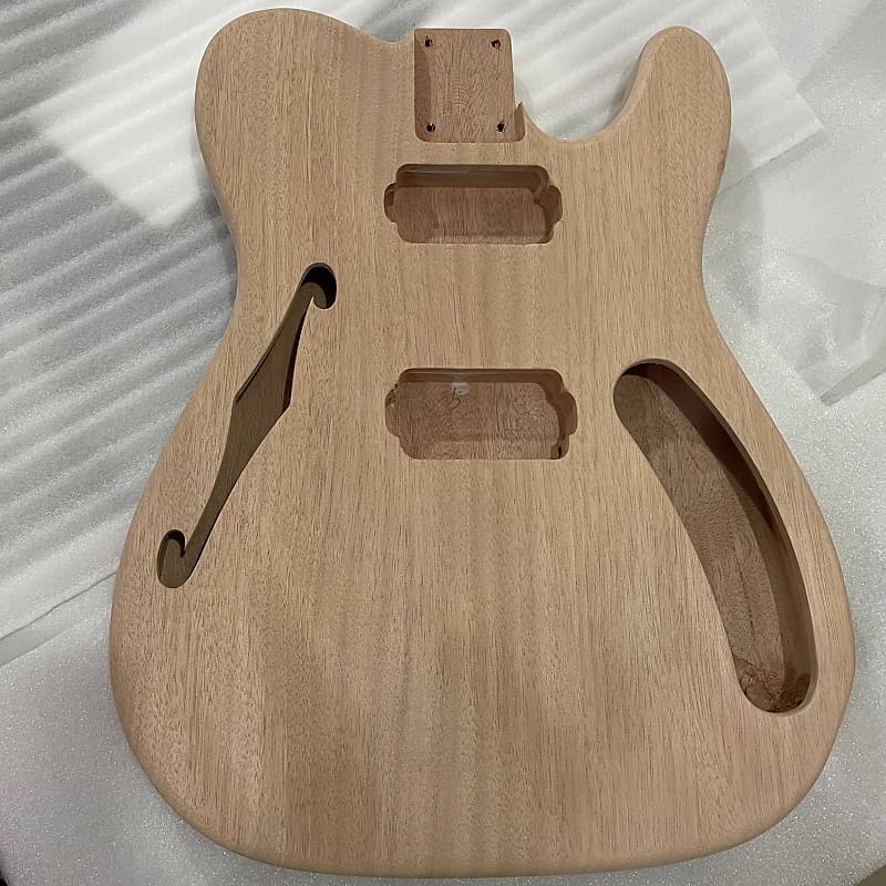 Unfinished Mahogany Wood Telecaster Tele Guitar Body | Reverb