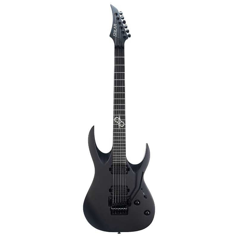 Solar A1.6FRC Carbon BK Matte Floyd Rose Electric Guitar | Reverb