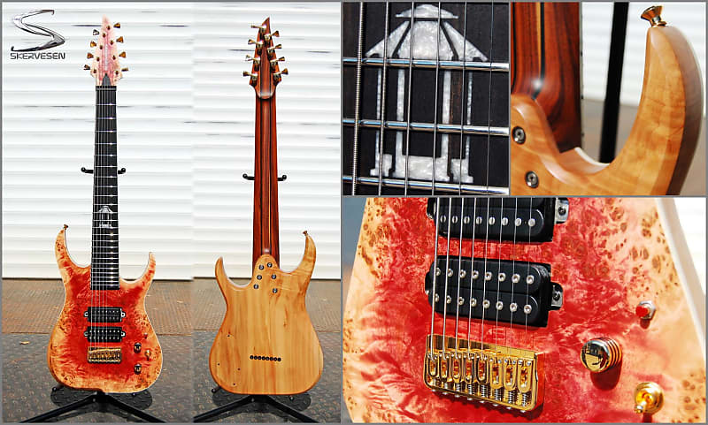 Skervesen Raptor 8 2014 Reverse red burst | Reverb