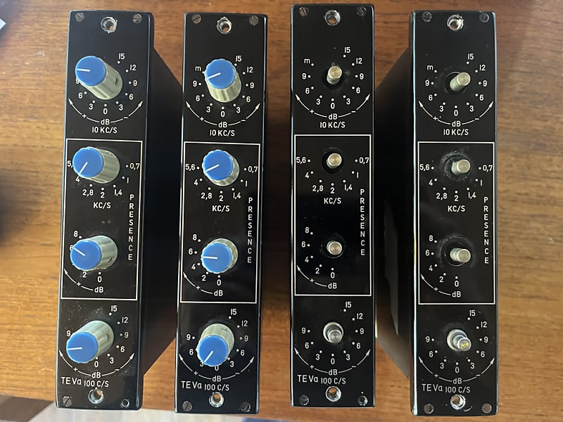 Four Rare Neumann TEVa EQs with Neumann Power Supply, Racks, | Reverb
