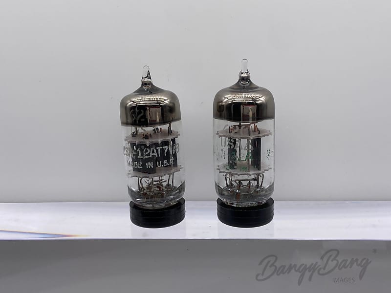 Matched Pair General Electric GE 12AT7WB/6201 Dual Triode | Reverb