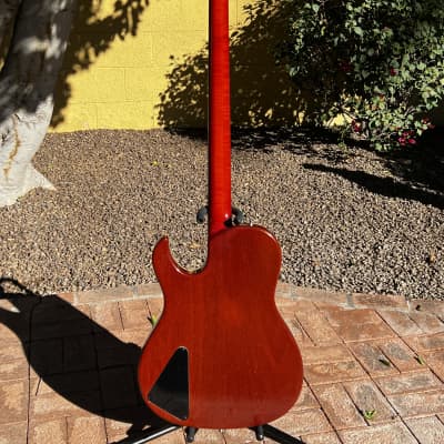 Hamer B12A 12 String Bass in Orange Flame Maple Finish - | Reverb