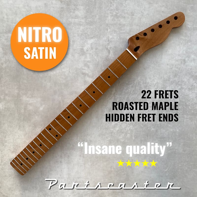 Roasted Maple Telecaster neck - Nitro Satin - | Reverb Canada