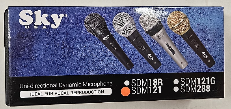 NewSky USA SDM 121 - Dynamic Microphone - Black/Silver | Reverb