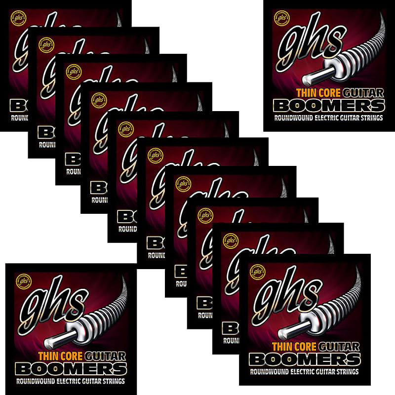 12 Sets GHS TC-GBM Thin Core Boomer Medium Electric Guitar | Reverb