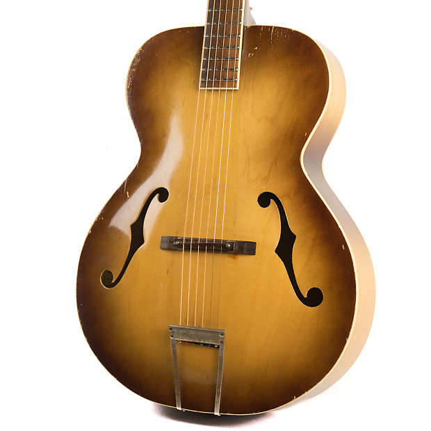1950's Silvertone 6887 Archtop Acoustic Light Sunburst | Reverb UK
