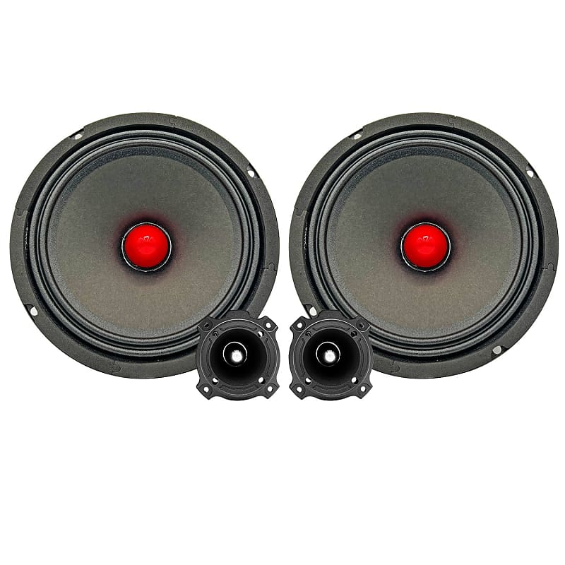 5 Core 6.5 Inch Midrange Door Speaker + Tweeter Combo 580W | Reverb