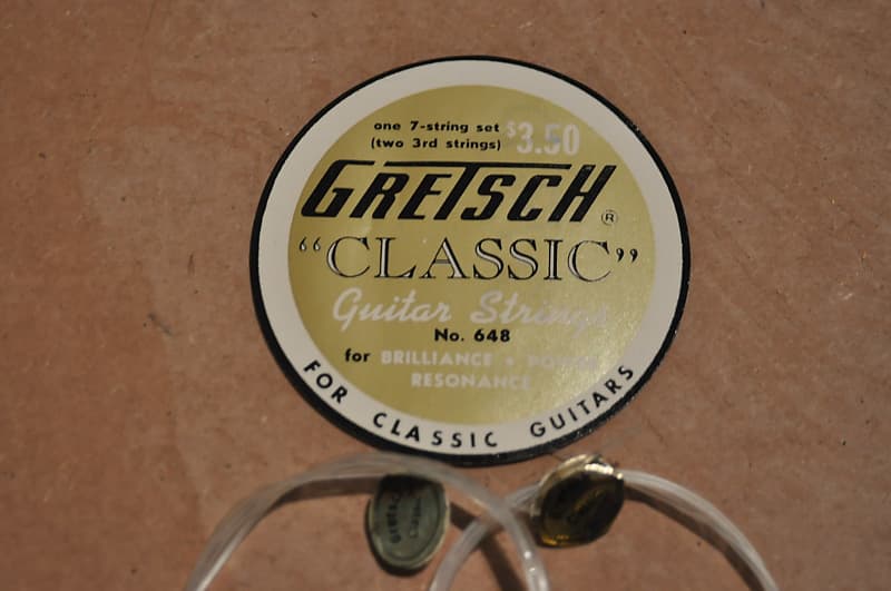 Gretsch 'Classic' Guitar strings set - 1950's "T" roof logo | Reverb