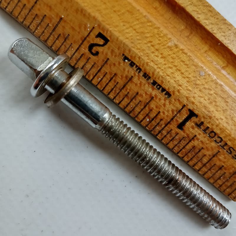 Leedy/Ludwig 1+ 2" Chrome T-Rod Snare/Tom Drum 12-24 Tension | Reverb