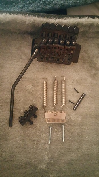 Low-Profile Floyd Rose Dbl locking in black-Complete kit | Reverb