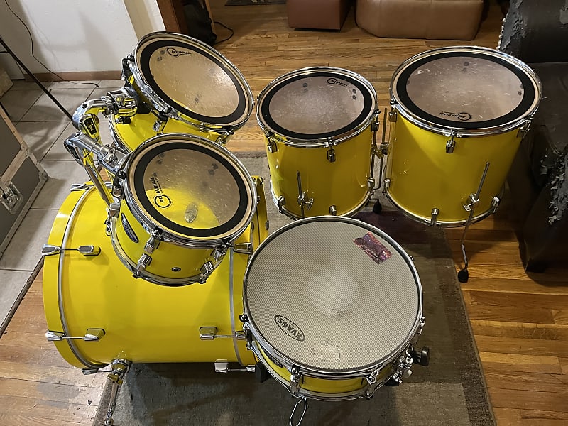 Pearl Decade Maple Solid Yellow 6pc Shell Pack w/ bags | Reverb