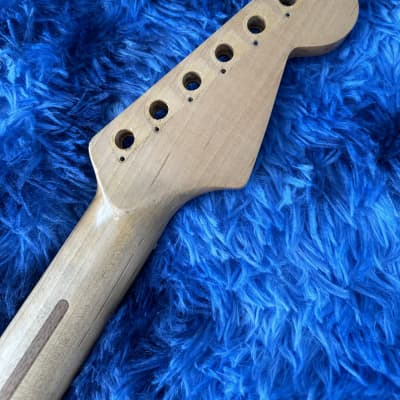 Warmoth Stratocaster Reverse Headstock Aged/Relic Maple Neck | Reverb