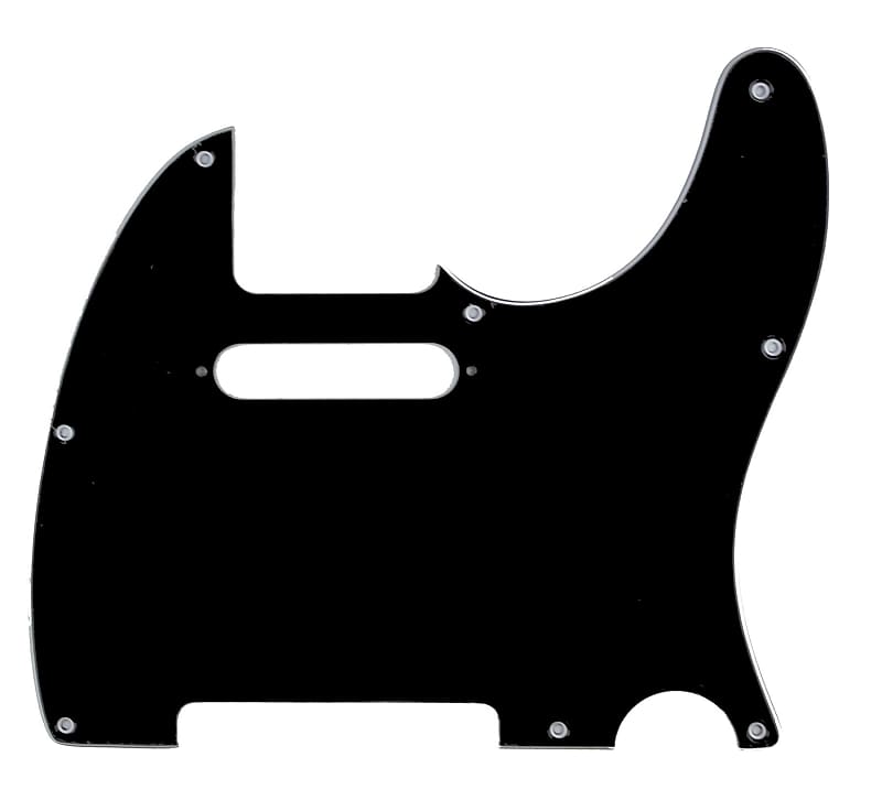 8-Hole Telecaster Compatible Scratchplate - Black | Reverb UK