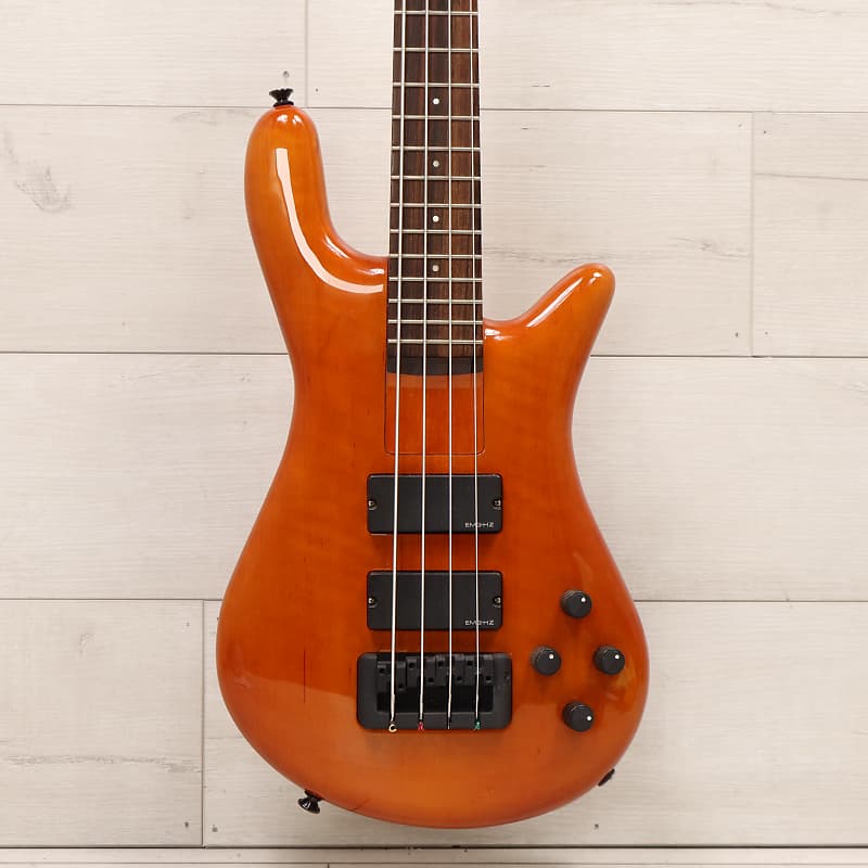Spector Euro Rebop - Orange 4 String Electric Bass w/ Gig Bag | Reverb