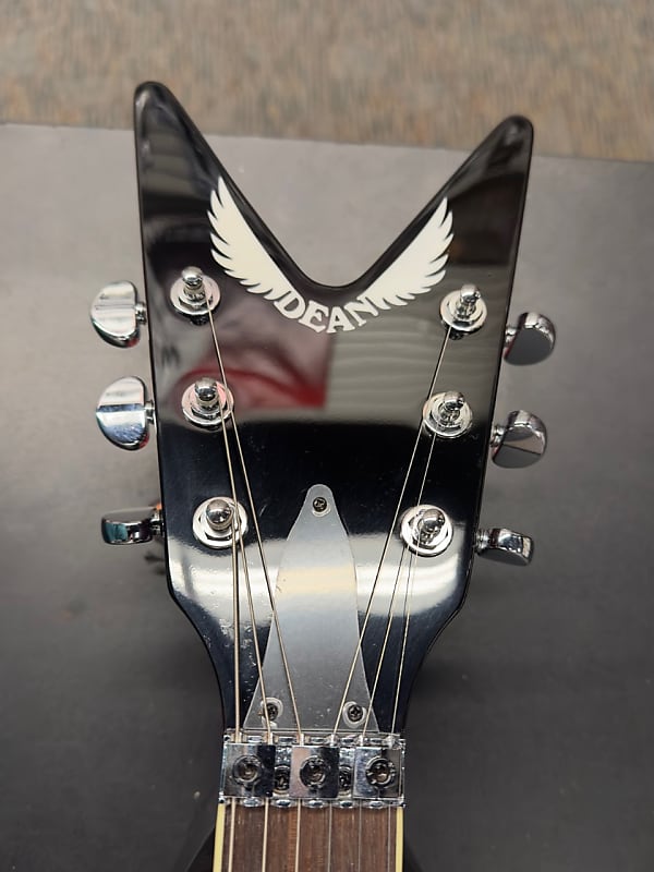 Dean V79 Flame Top Trans Cherry | Reverb