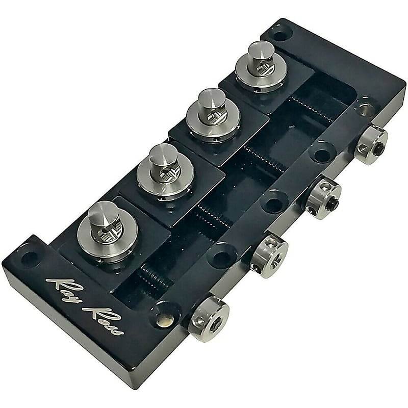 RAY ROSS Saddle-Less 4 String Bass Bridge, Black RRB4B | Reverb