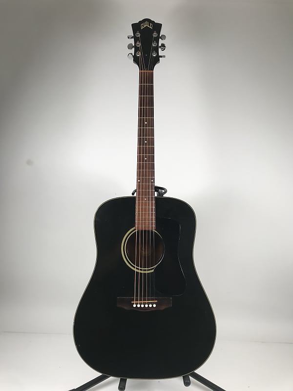 Guild D25 BLK Acoustic Guitar | Reverb