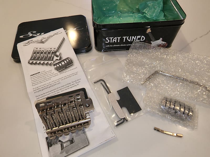 Super-Vee Locking Bridge and Nut Tremolo System - Nickel | Reverb
