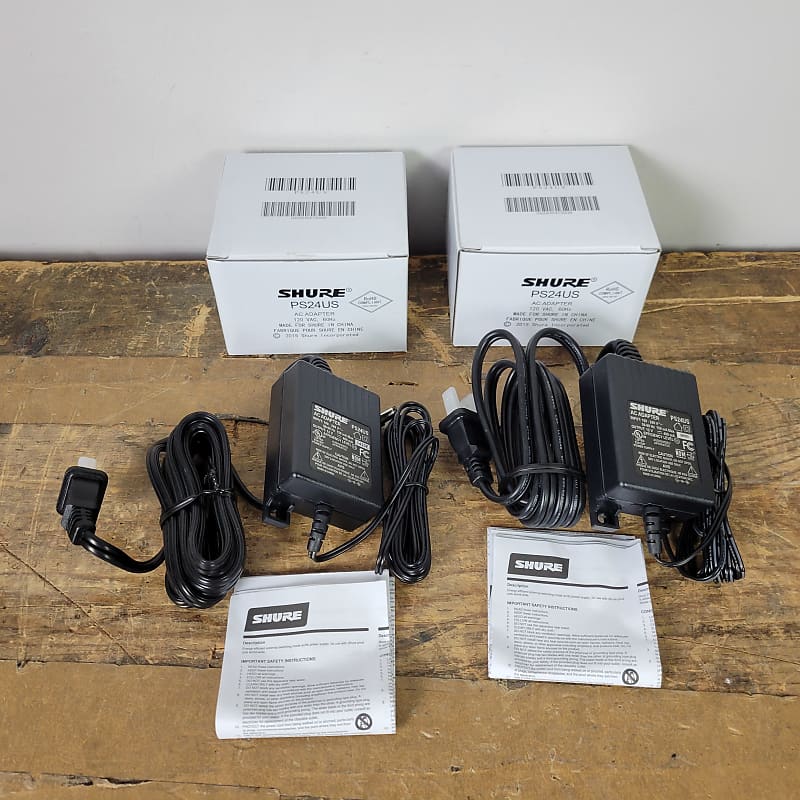 Shure PS24US AC Adapters NOS - Pair | Reverb