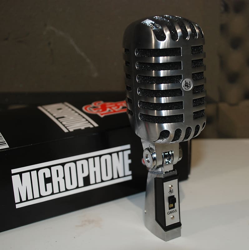 JHS GM55 Vintage Styled Microphone - Chrome | Reverb UK