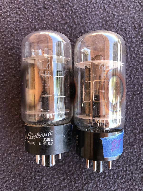 Lot (2) Vintage 6L6 GB Tubes GE General Electric Made in USA | Reverb