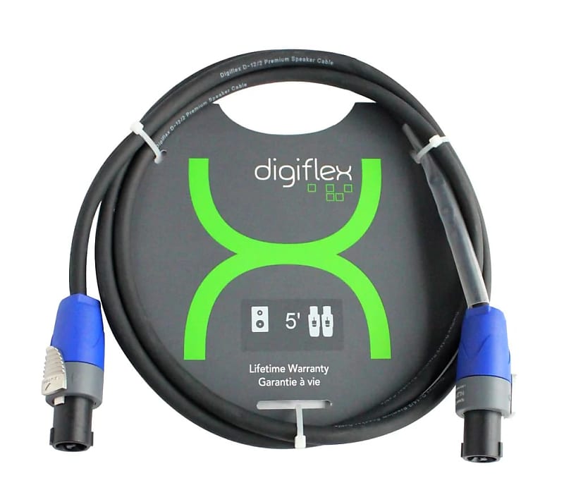 Digiflex NLN2-12/2-3 Speakon Speaker Cable, 3 Feet | Reverb