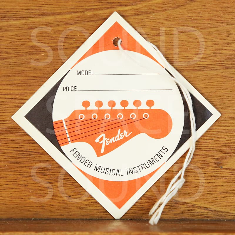 1960s Fender Vintage Hang Tag for Electric / Acoustic Guitar | Reverb