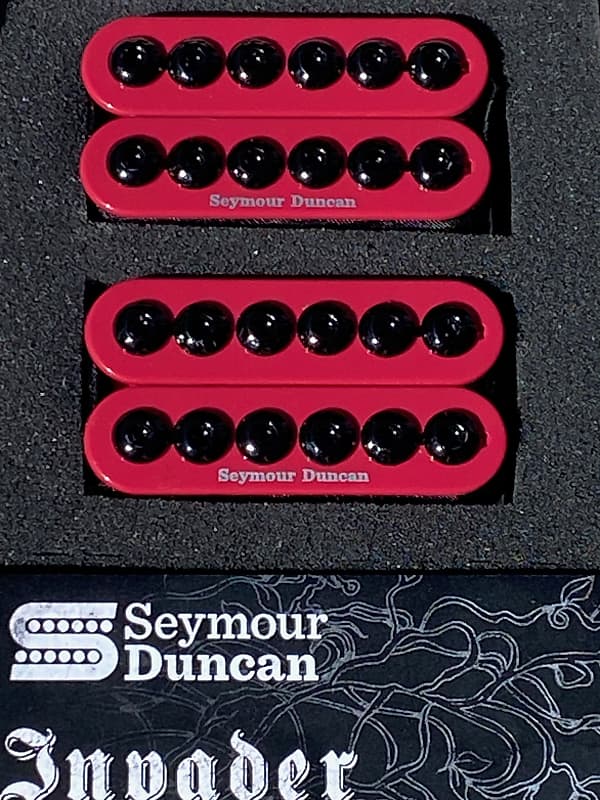 Seymour Duncan Invader 6 String Humbucker Pickup Set In DARK | Reverb