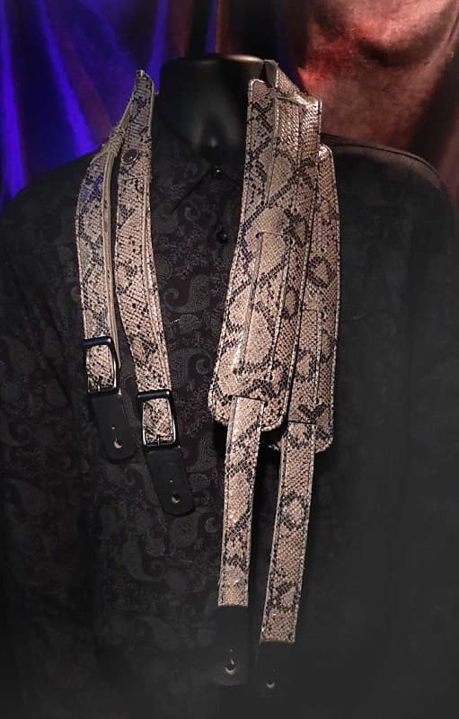 Well-Hung "Randy Python" 2-7/8" Leather padded floater strap, | Reverb