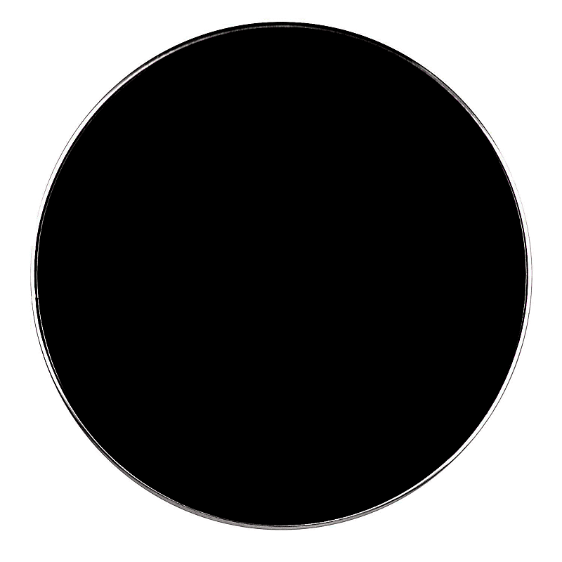 Custom 18" Bass Drum Smooth Black Drum Head w/Control Ring | Reverb