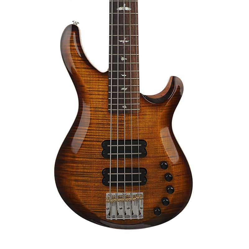 PRS Grainger 5-String Bass Guitar - Black Gold Burst, Natural | Reverb