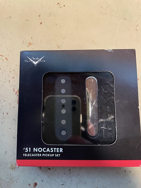 Fender Custom Shop 51 Nocaster Tele pickup set 2020s - Black | Reverb