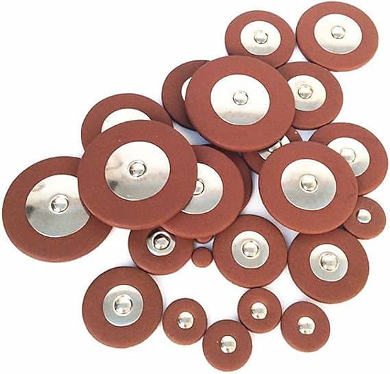 Saxophone Sax Leather Pads Replacement (for Alto Saxophone) | Reverb
