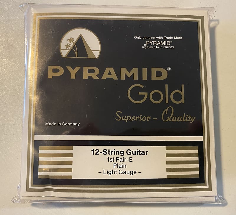 Pyramid Gold Light Flatwound 12 String Guitar String Set | Reverb